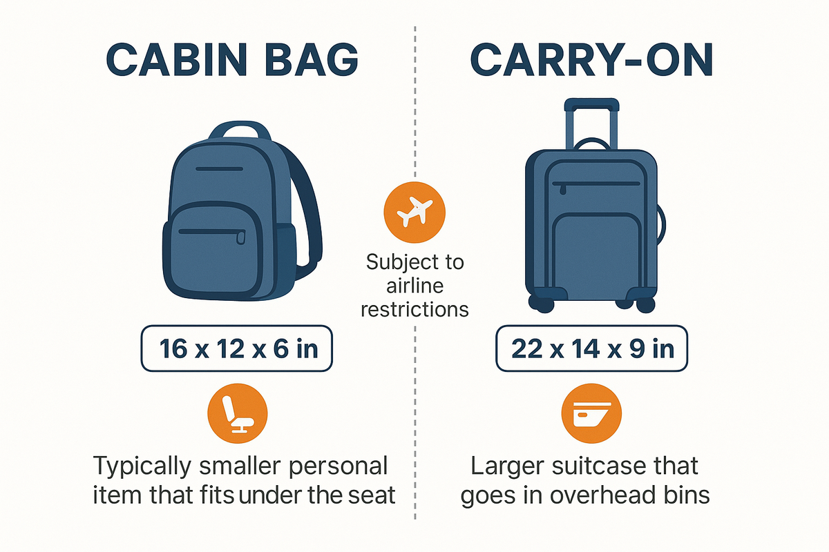 Cabin Bags vs. Carry-On Luggage: What’s the Difference?